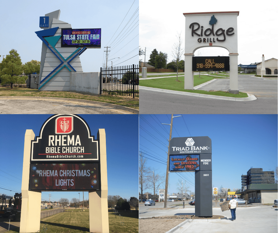Electronic Displays | Acuraneon | Custom Signs Broken Arrow